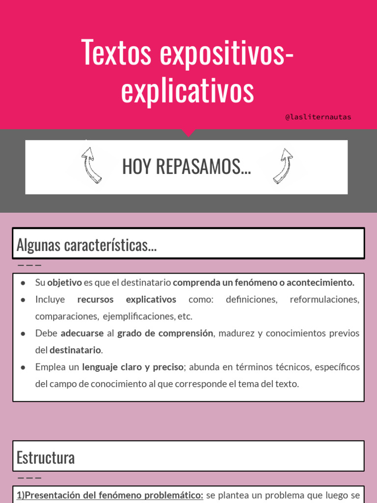 Textos Expositivos - Explicativos | PDF