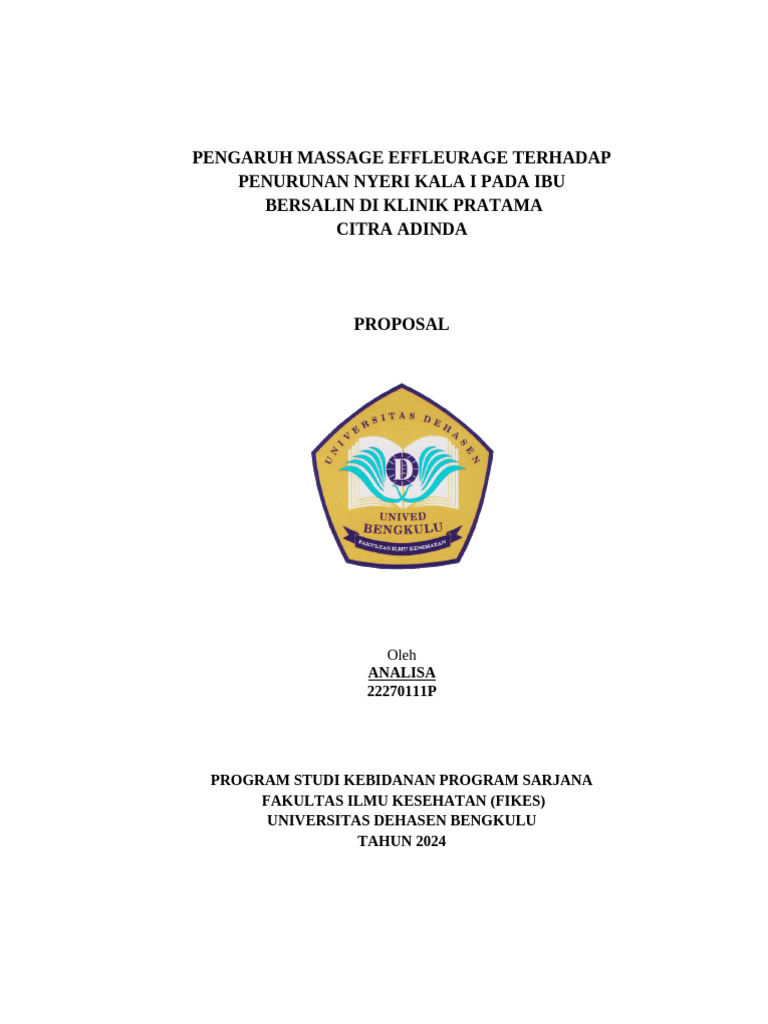 Proposal Analisa Revisi Pdf