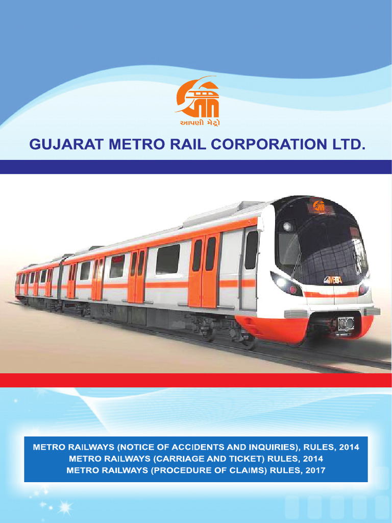 Metro Rail Rules 2014 & 2017 | PDF | Rail Transport | Land Transport