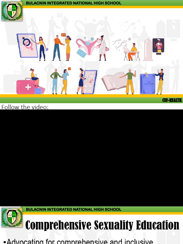 CUF - Health Powerpoint | PDF | Sex Education | Human Sexuality