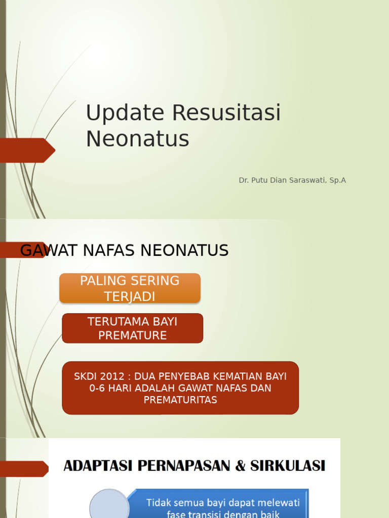 Update Resusitasi Neonatus | PDF