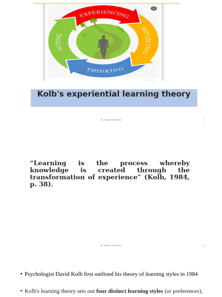 Kolb's Experiential Learning Theory | PDF
