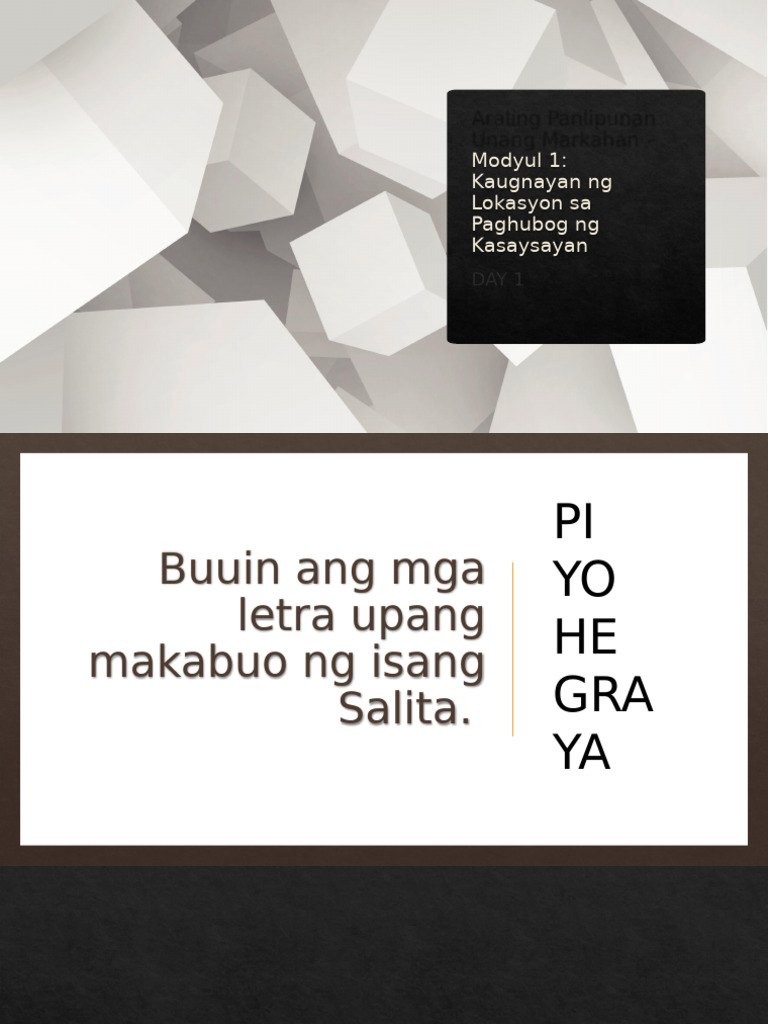 Q1 - Ap - Week 1 | PDF | Social Science | Foreign Language Studies