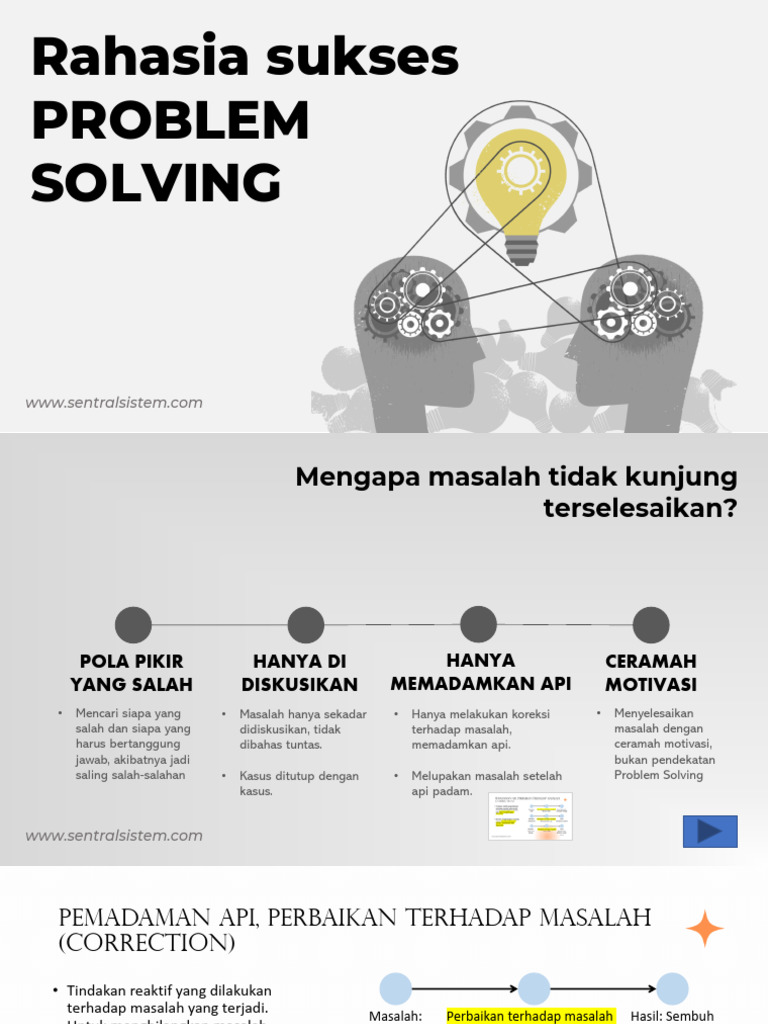 Rahasia Sukses Problem Solving Rev1 | PDF