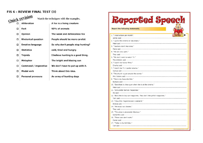 FIS 6 - Review Final Test | PDF