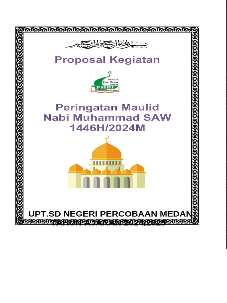Proposal Maulid 1446 H | PDF