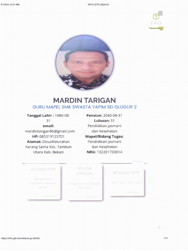 Madin Tarigan | PDF