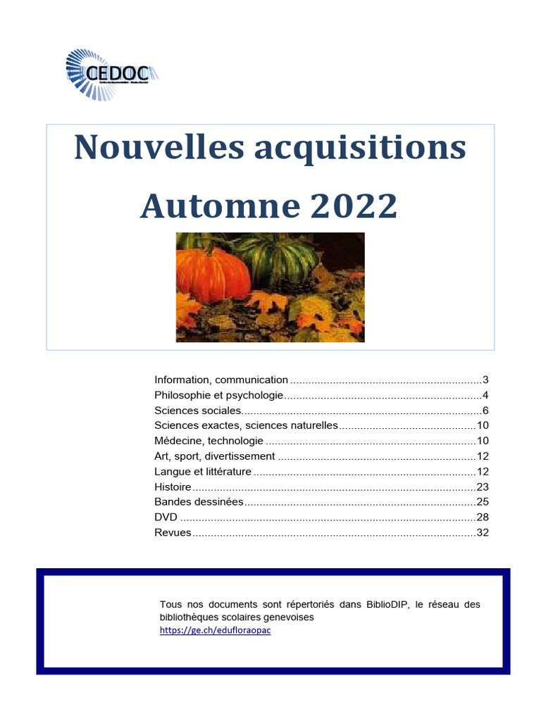 Automne 2022 | PDF