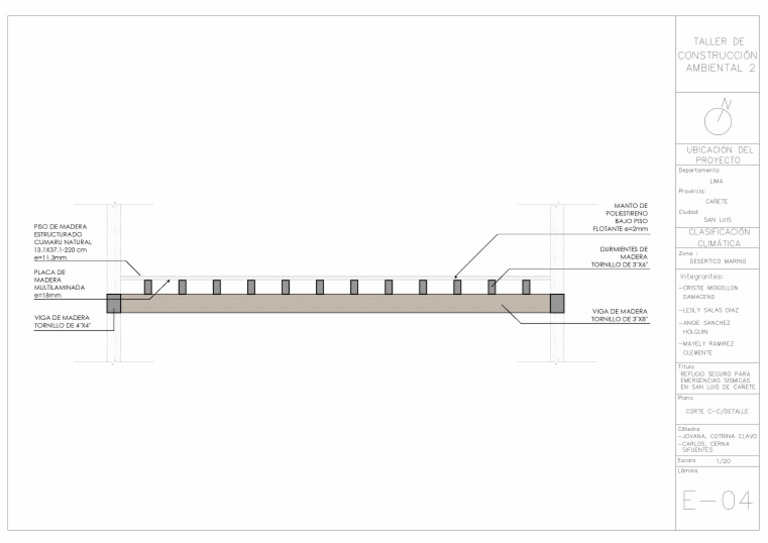 E-04 Corte Entrepiso | PDF