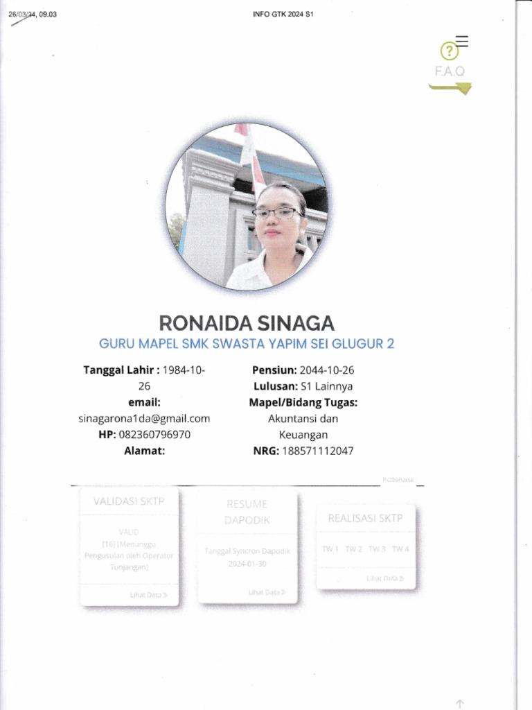 Ronaida Sinaga | PDF