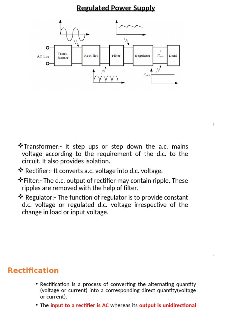Rectifier PPT For UES013 | PDF