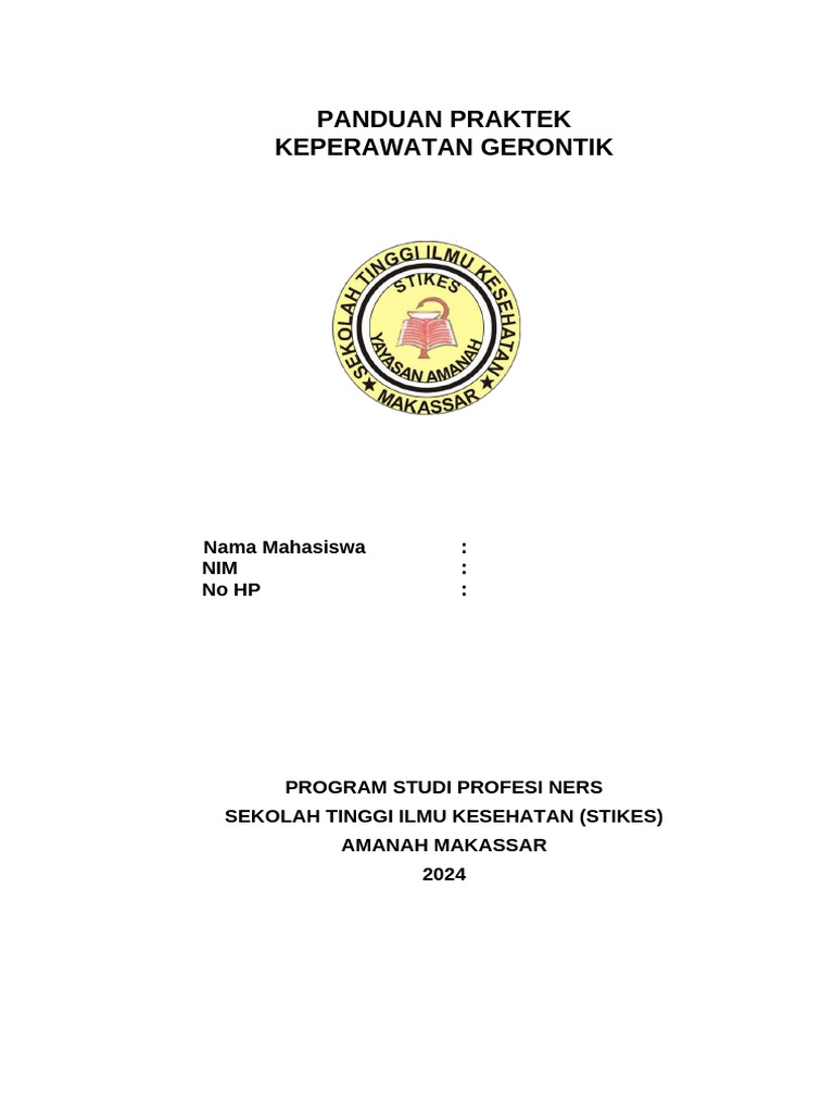 Panduan Singkat Gerontik 2024 | PDF