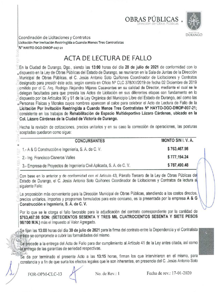 Acta de Fallo | PDF
