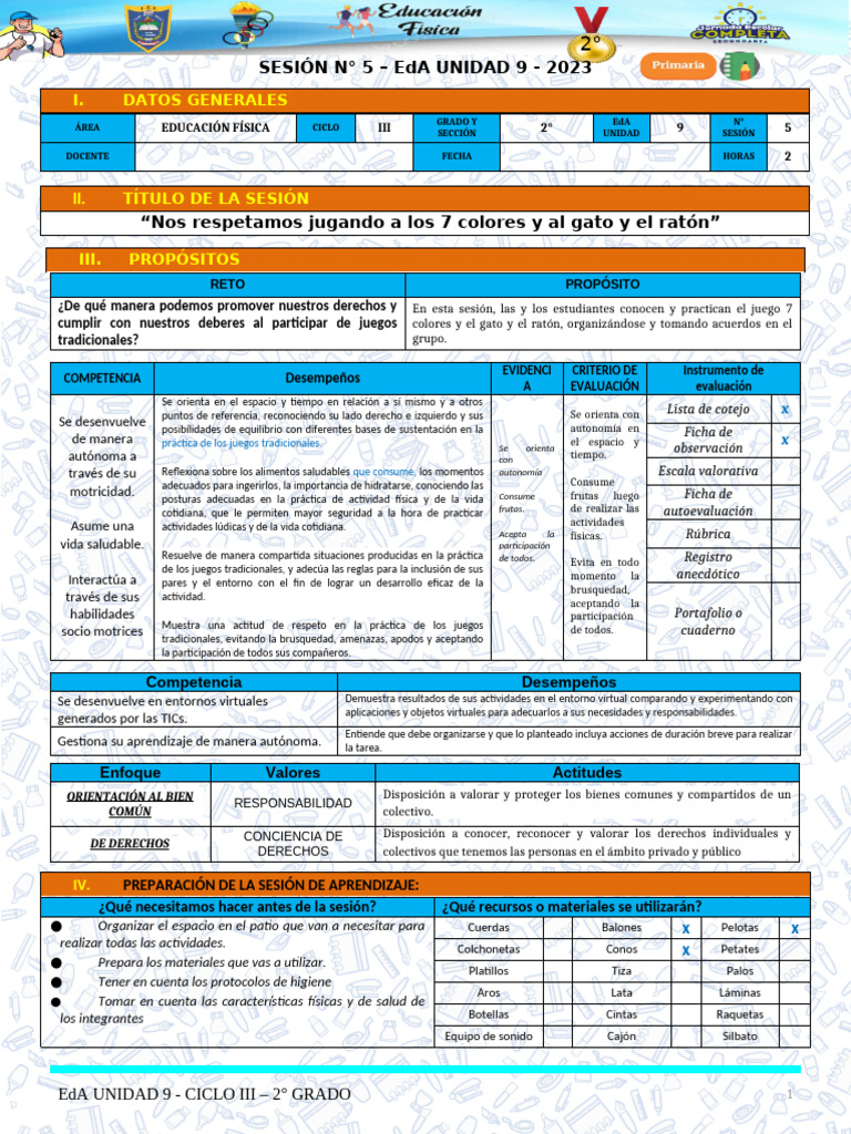 Sesión 5 Eda - Unidad 9 Iii - 2° | PDF