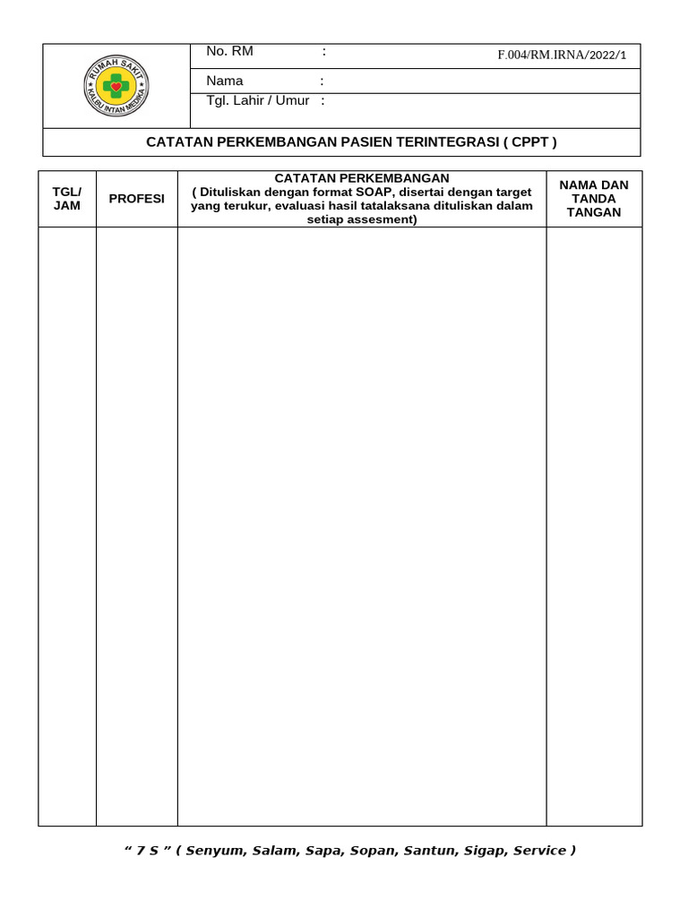 f.004.Irna Form Cppt | PDF