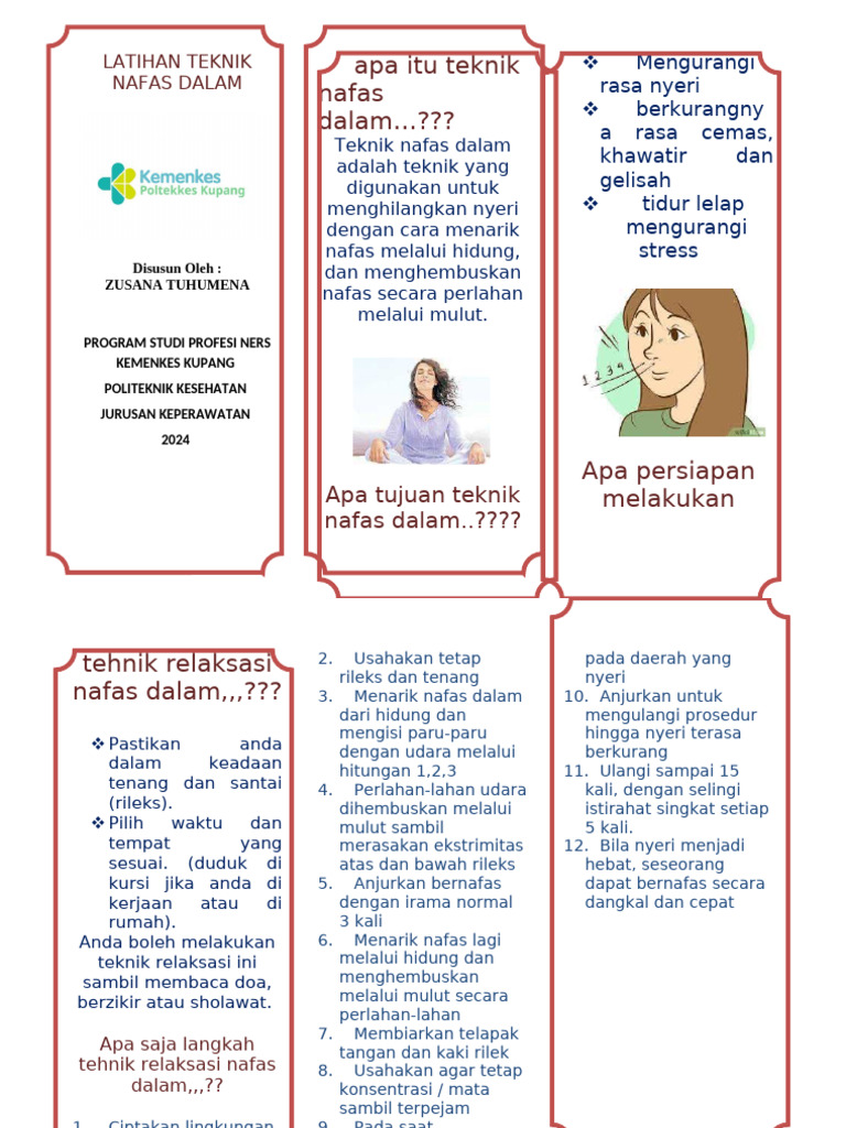 Leaflet Tarik Nafas Dalam Zusan Fix | PDF