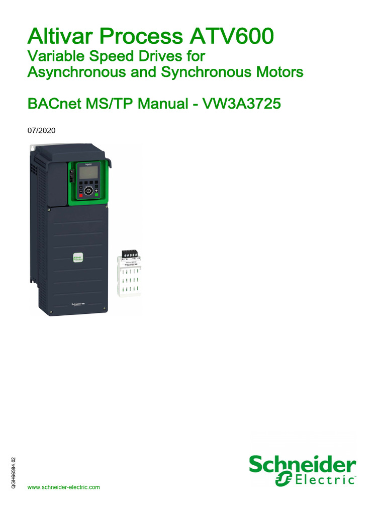 BACnet MSTP Manual - VW3A3725 | PDF