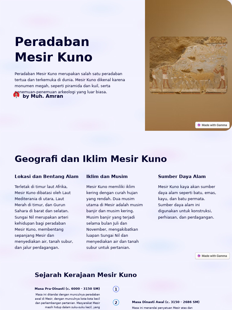 Peradaban Mesir Kuno | PDF
