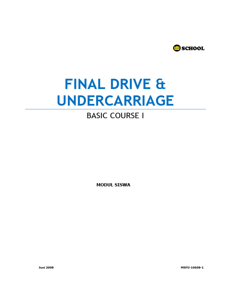 Final Drive _ Undercarriage | PDF