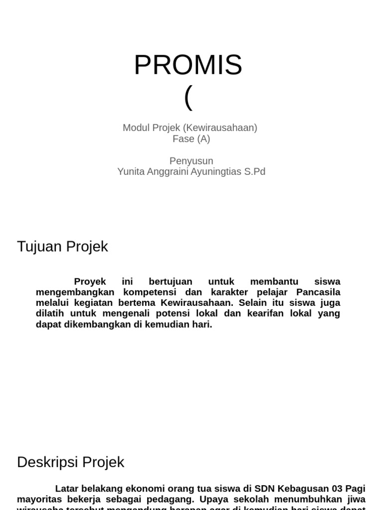 Template Modul Projek | PDF