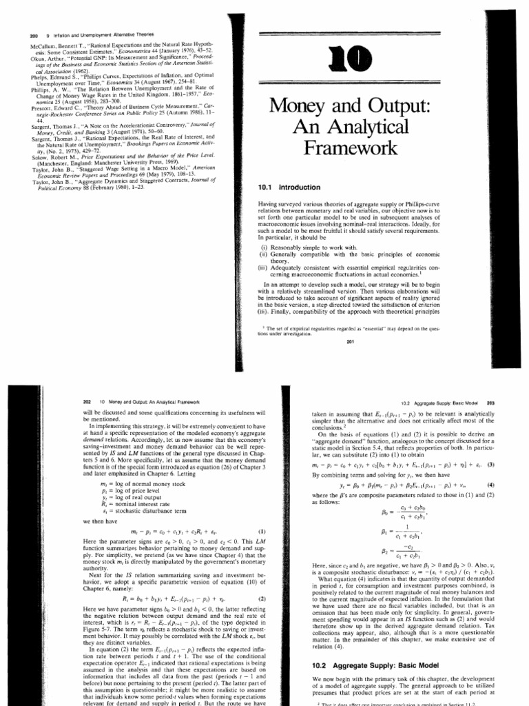 10 McCallum Money Output | PDF