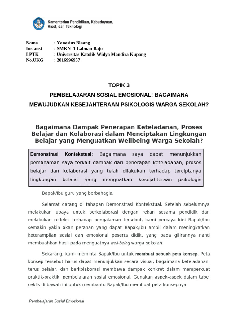 PSE - Topik 3 - Demonstrasi Kontekstual | PDF