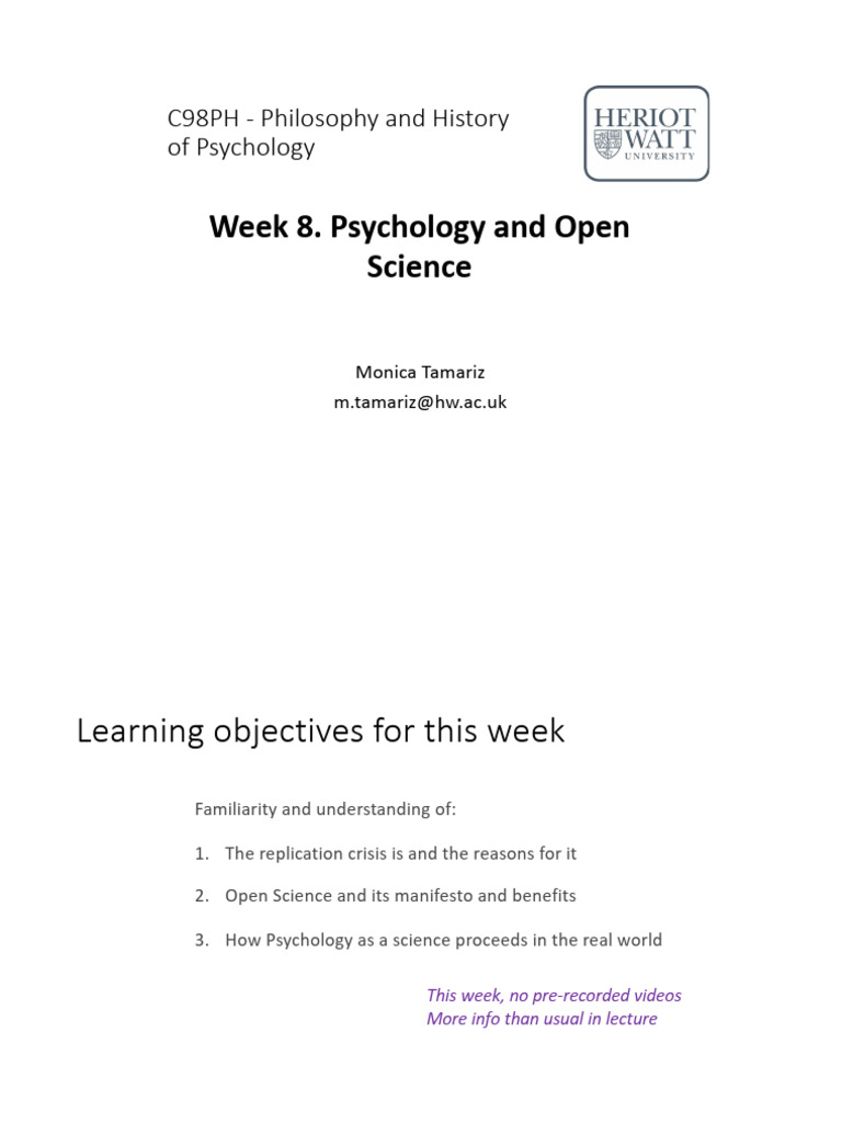 Week8 Lecture7 C98PH 2024-25 | PDF