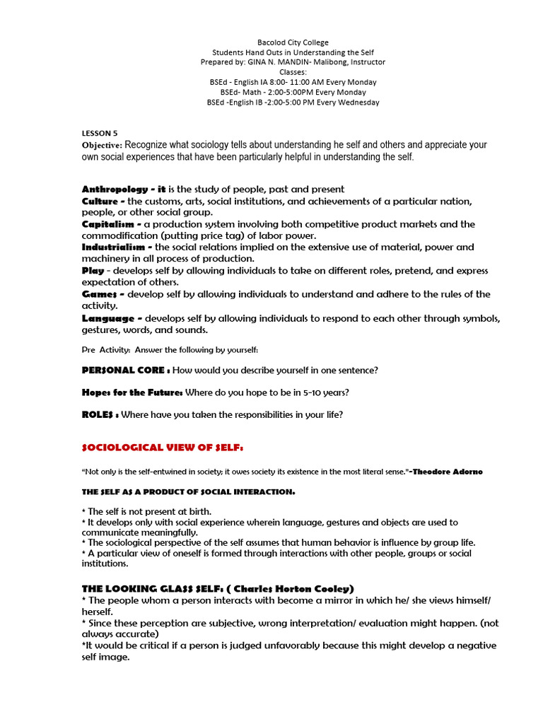 Hand Outs Uself 5 | PDF