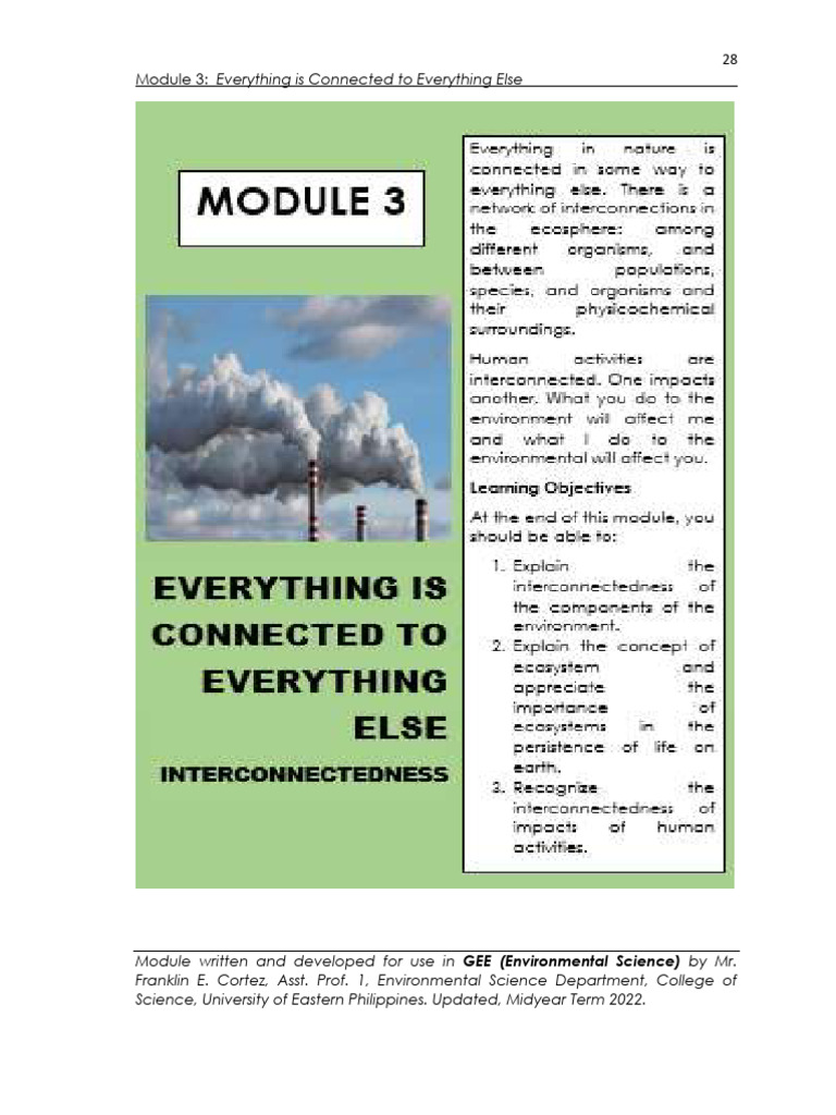 2022 - Envi Sci Module3 | PDF