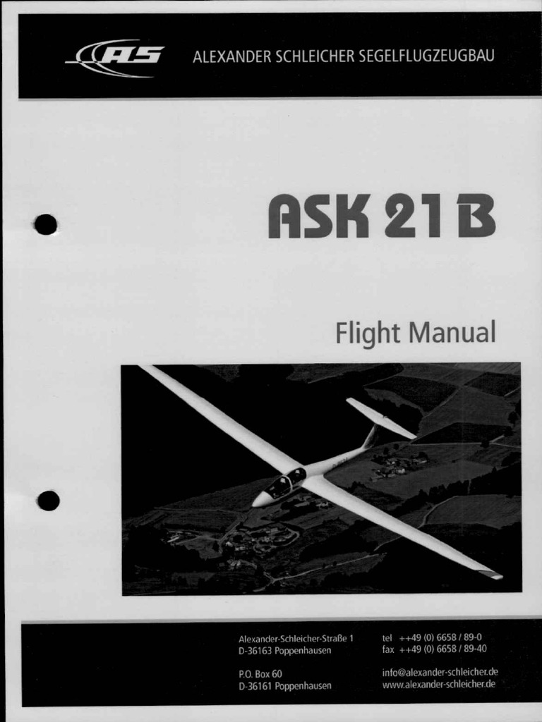 ASK 21B Flight Manual | PDF