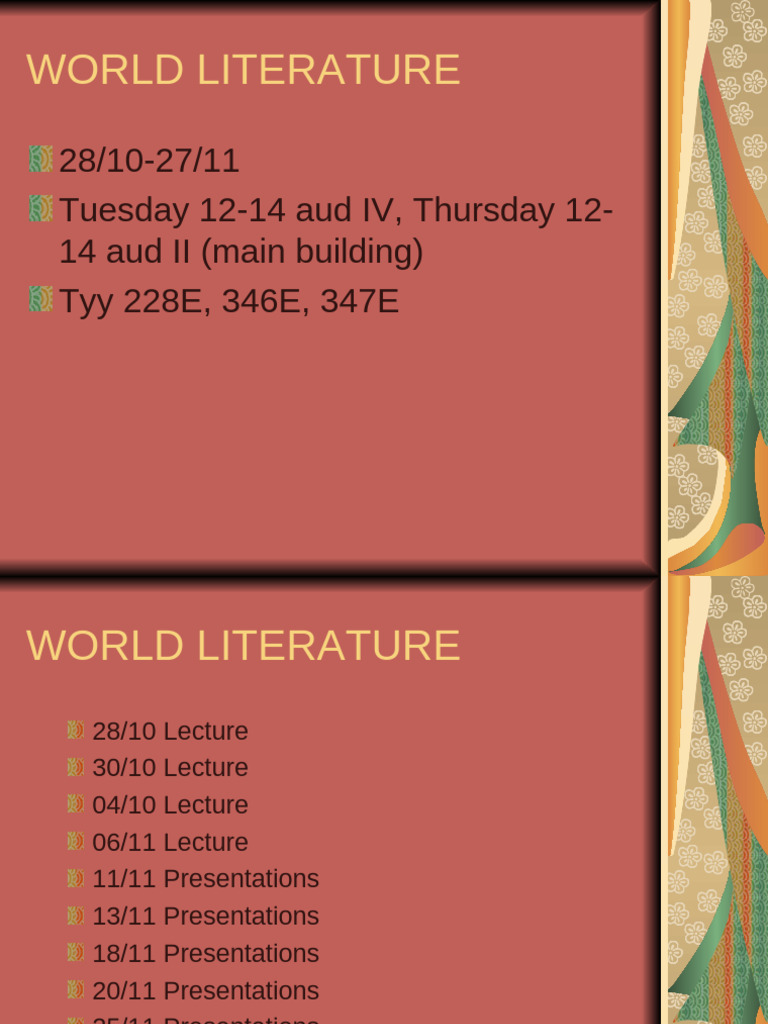 World Literature | PDF