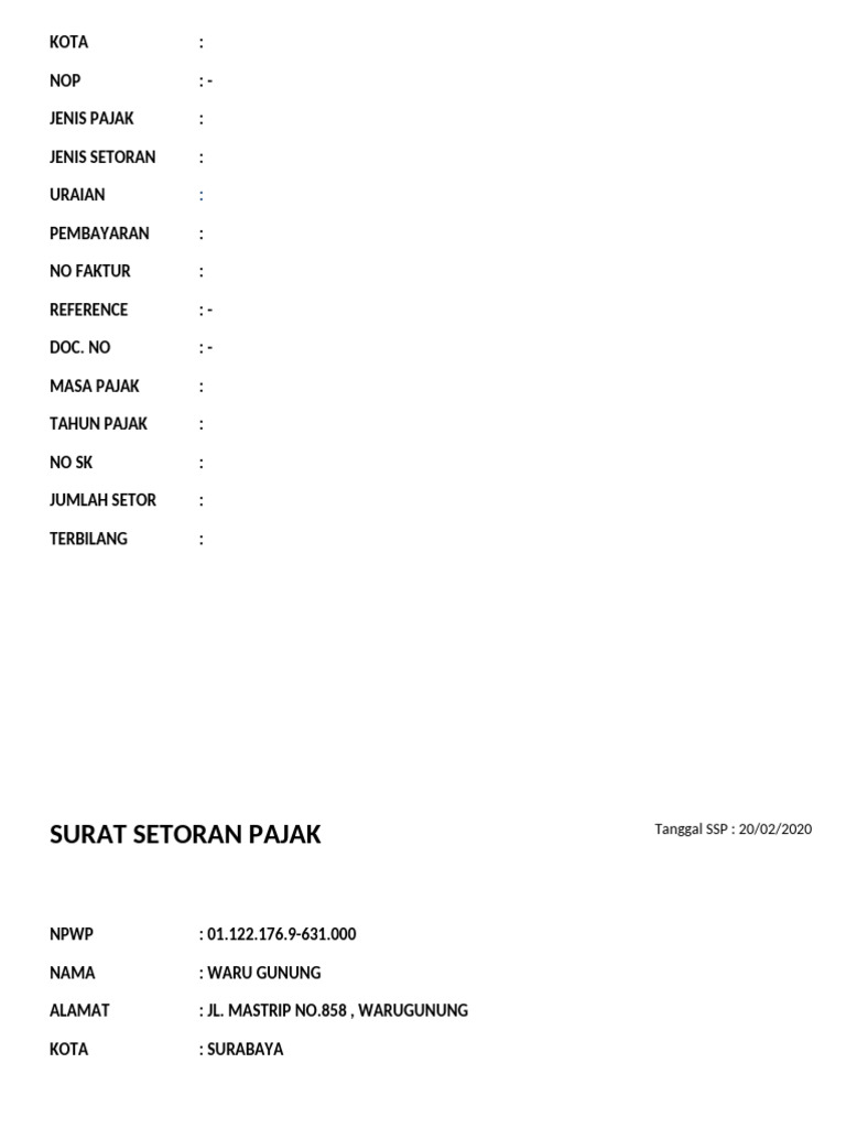 Format SS P 1 | PDF
