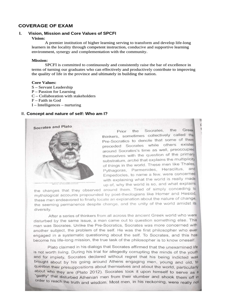 Coverage of Exam | PDF