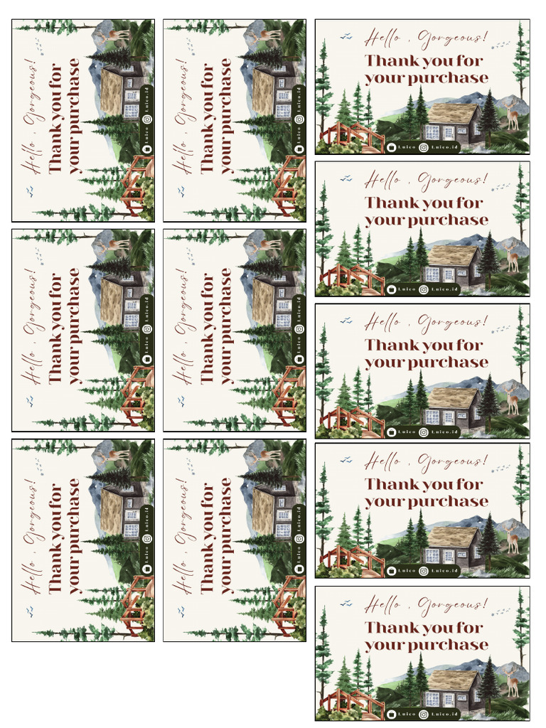 Thank you card A4 Art paper | PDF