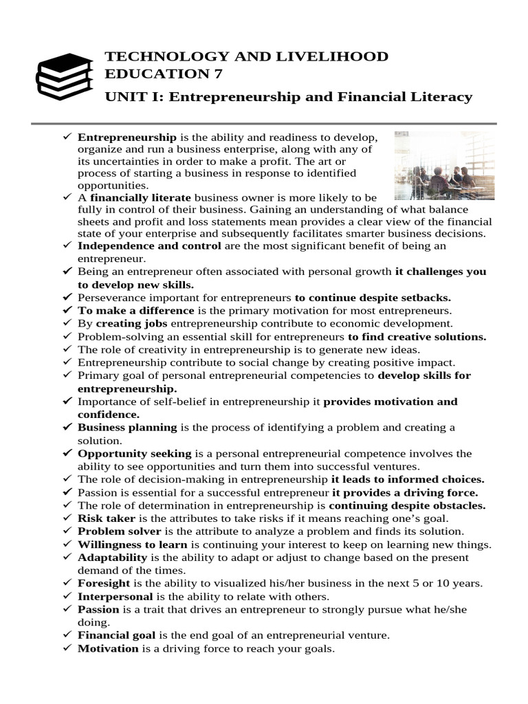 Technology and Livelihood Education | PDF