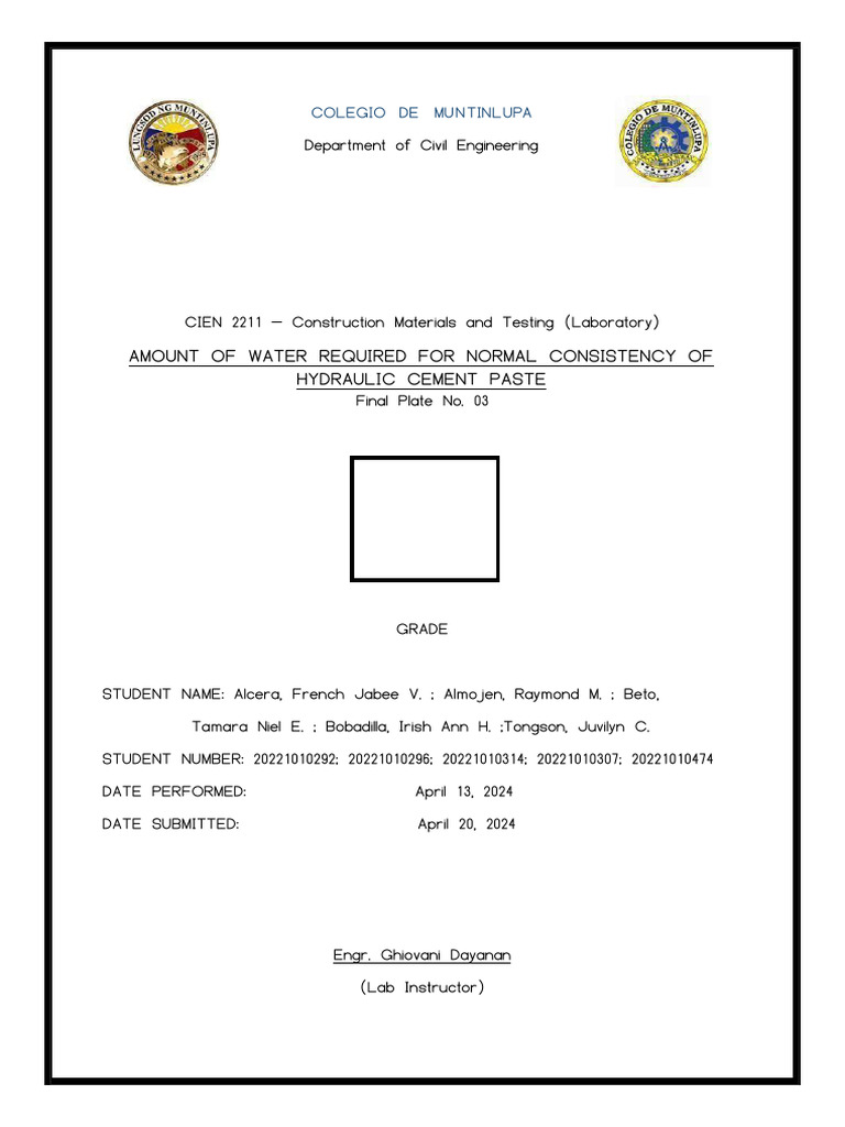Consmat Final Plate 03-Lab | PDF
