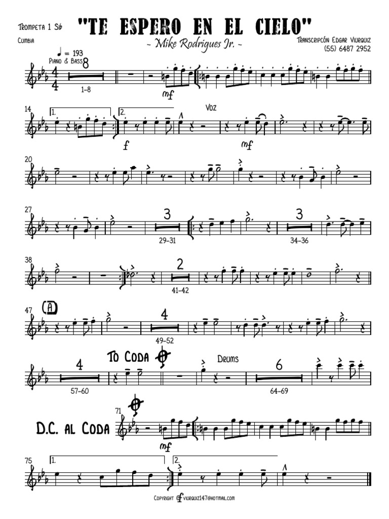 Te Espero en El Cielo - Mike Rodriguez JR | PDF