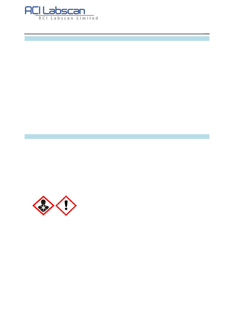 SDS - Dichloromethane | PDF