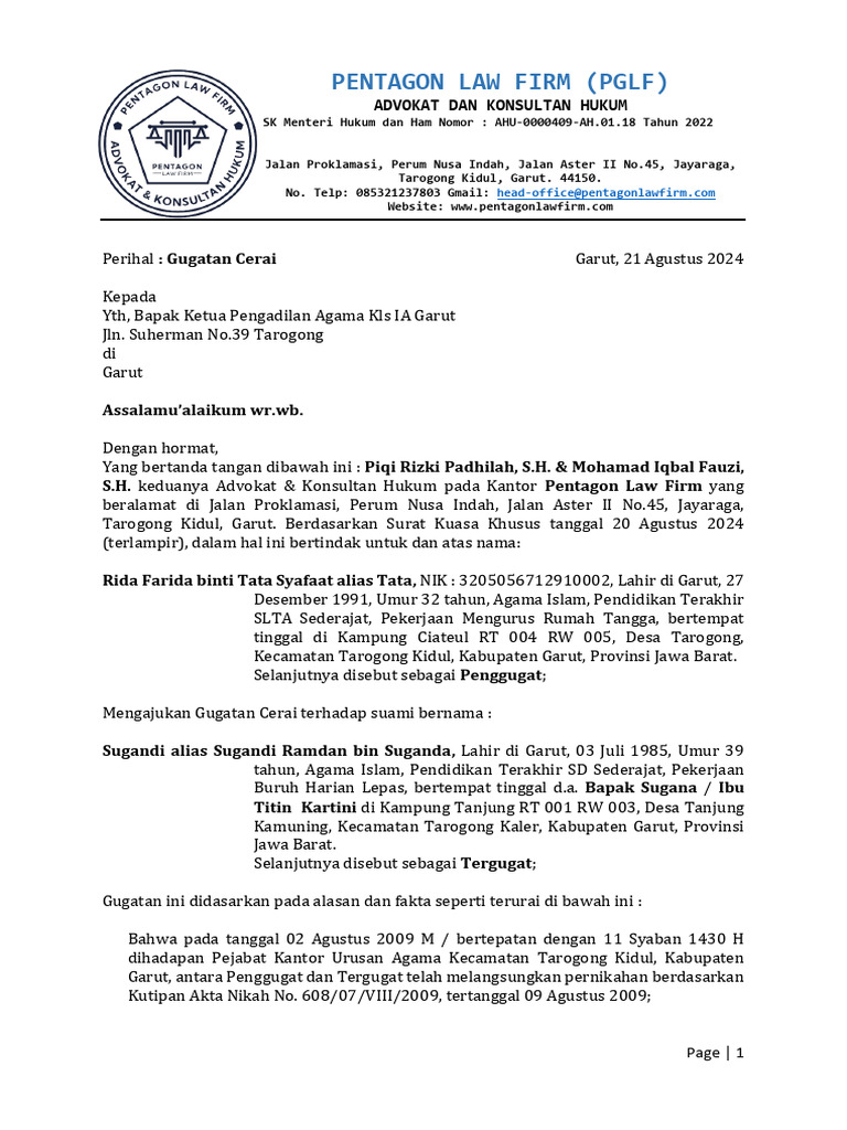 CG - Rida Farida | PDF