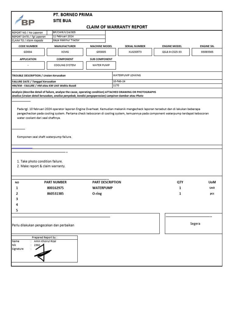 Bp-Cwr-Ii-24-005 GD 04 | PDF