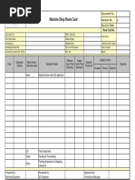Machine Setup Sheet | PDF | Technology & Engineering