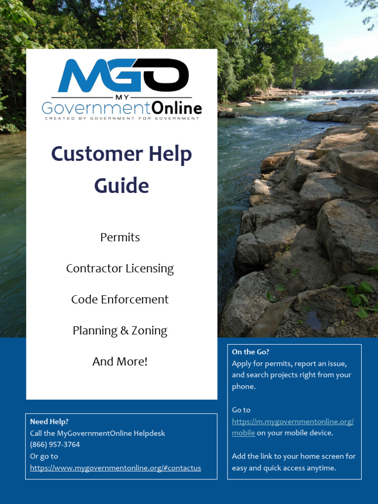 My Government Online Customer Portal Instructions | PDF