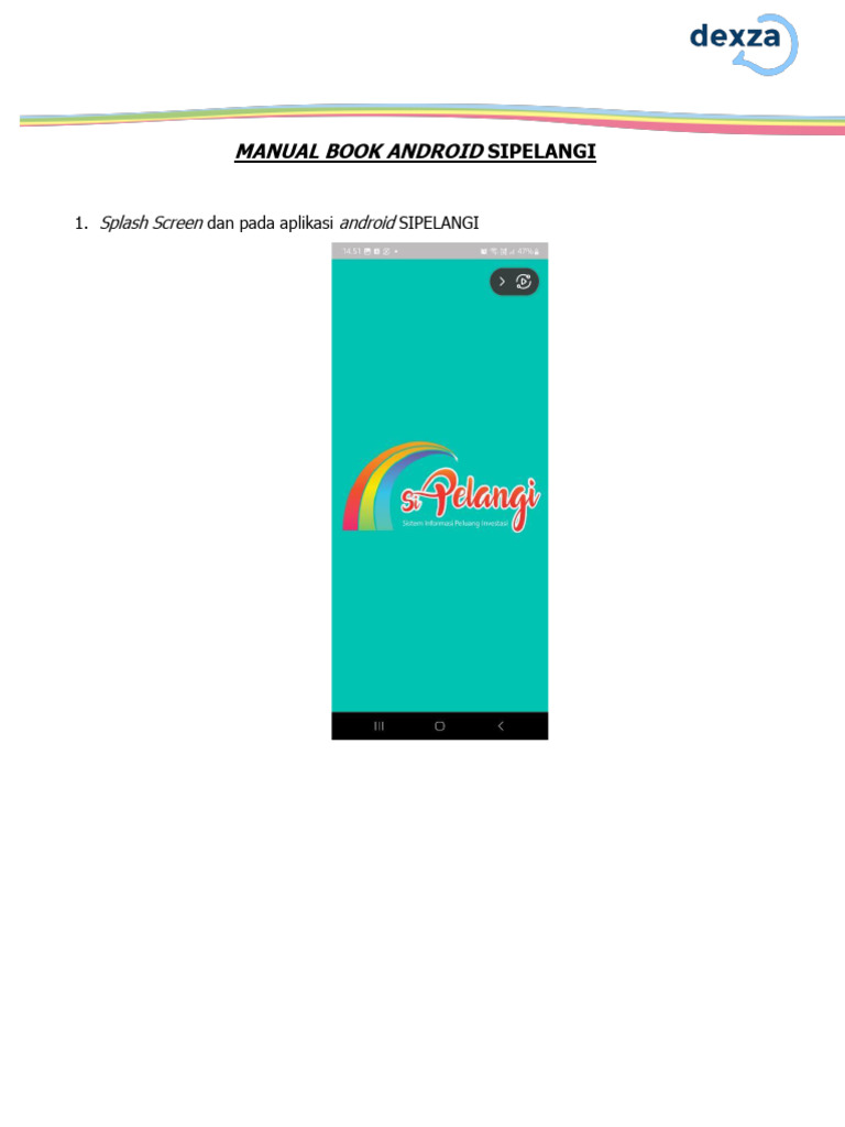Manual Book Android SIPELANGI | PDF