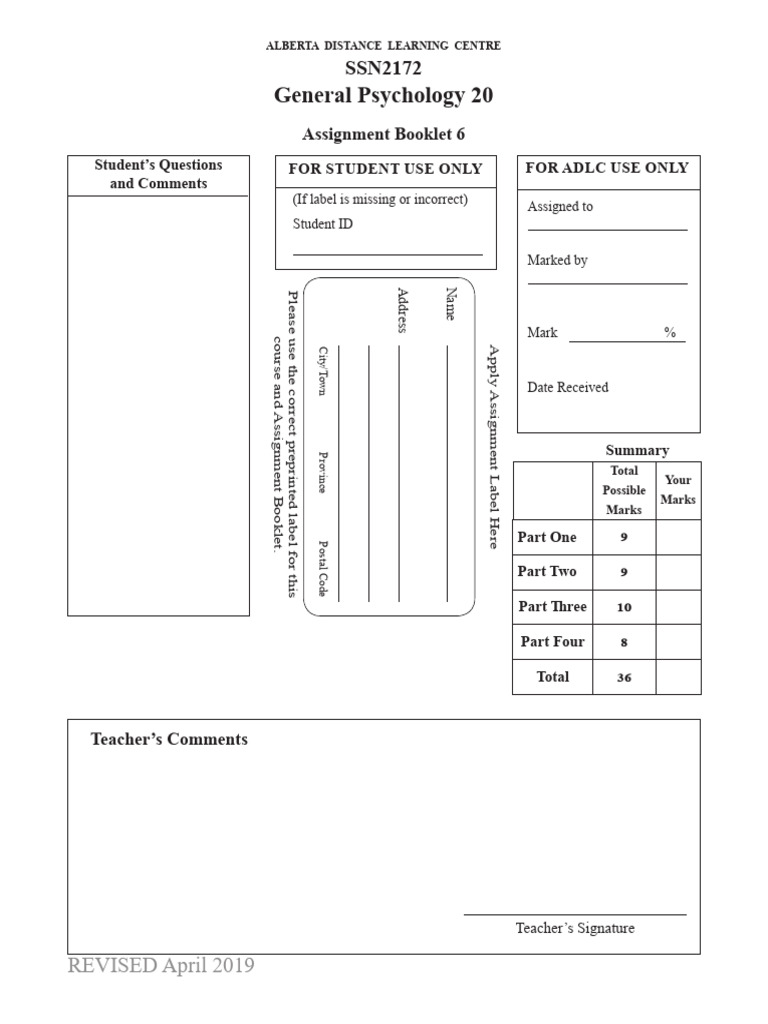 Gen Psych 20 AB06 | PDF
