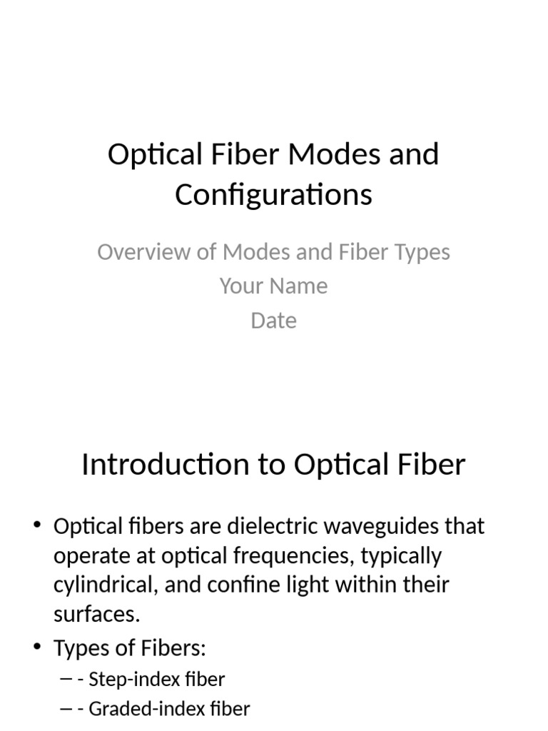 Optical_Fiber_Modes_and_Configurations_No_Images | PDF