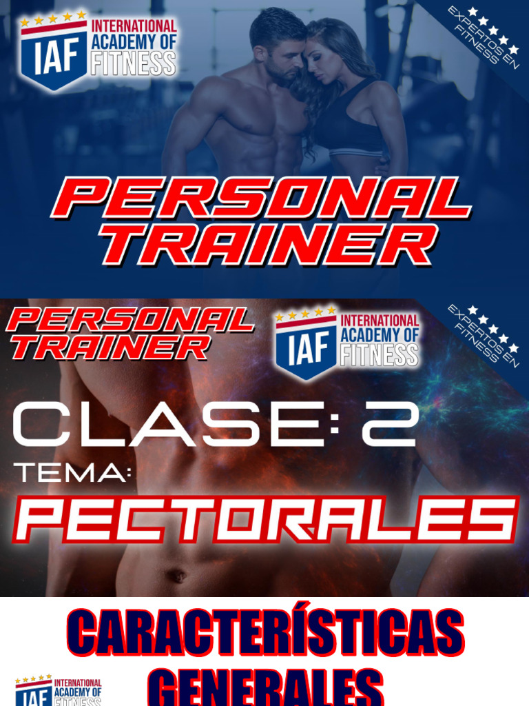 CLASE 2 - PECTORALES - PERSONAL TRAINER IAF | PDF