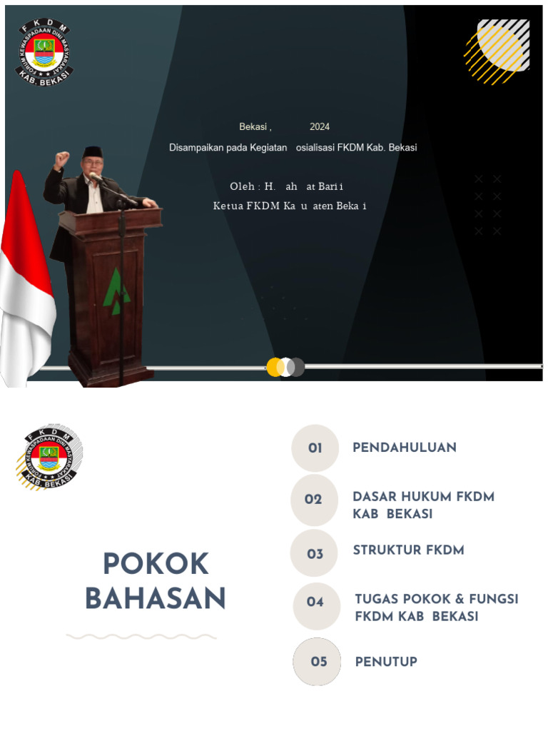 Tugas Pokok Dan Fungsi FKDM | PDF