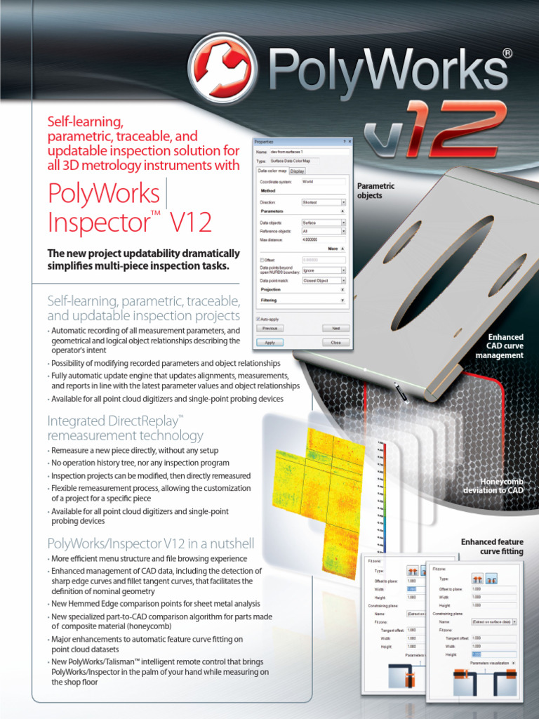 PolyWorks V12 NewFeatures | PDF | Computer Aided Design | Curve
