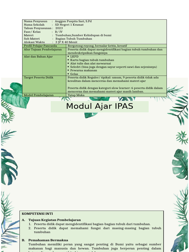 Ma Ipas Bab 1 Sub Materi 1 | PDF