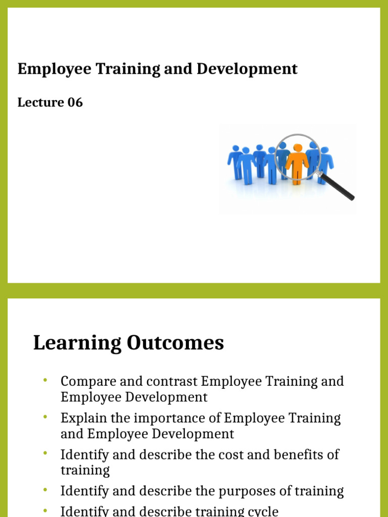 L6 - Employee Training and Development | PDF